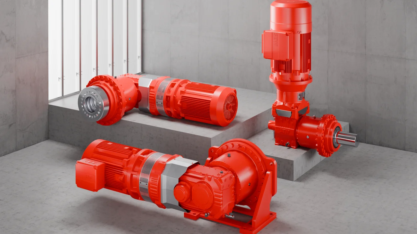 Planetary gear unit with primary bevel helical gear unit | P-X.e series ...