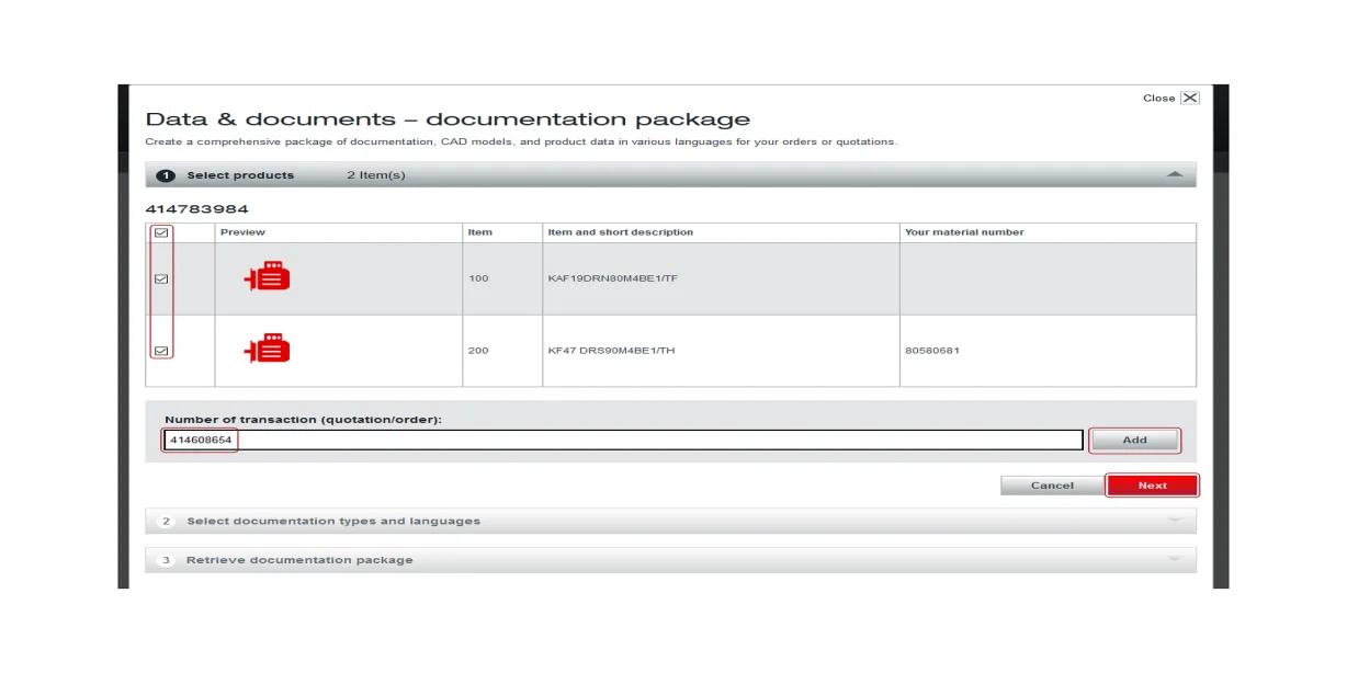 Compiling documents individually | SEW-EURODRIVE